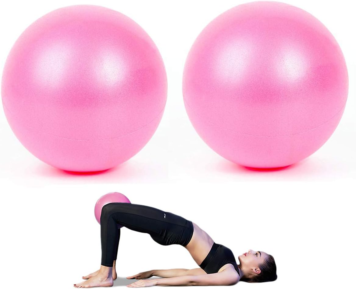 2 Pack Pilates Balls, Mini Yoga Exercise Balls, 9 Inch Small Activity ...