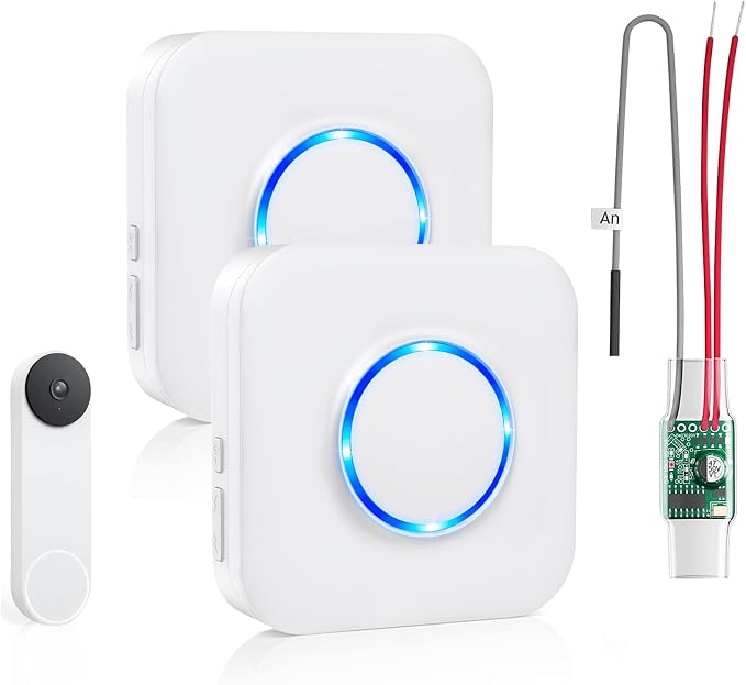 Satisure Wireless Doorbell Chime for Google Nest Doorbell (Wired, 2nd ...