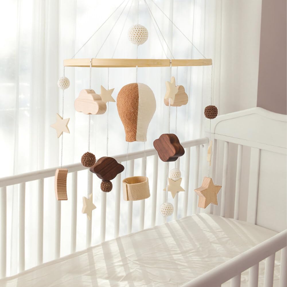 Decoraciones de guardería, cuna móvil para cuna con colgantes de globos ...