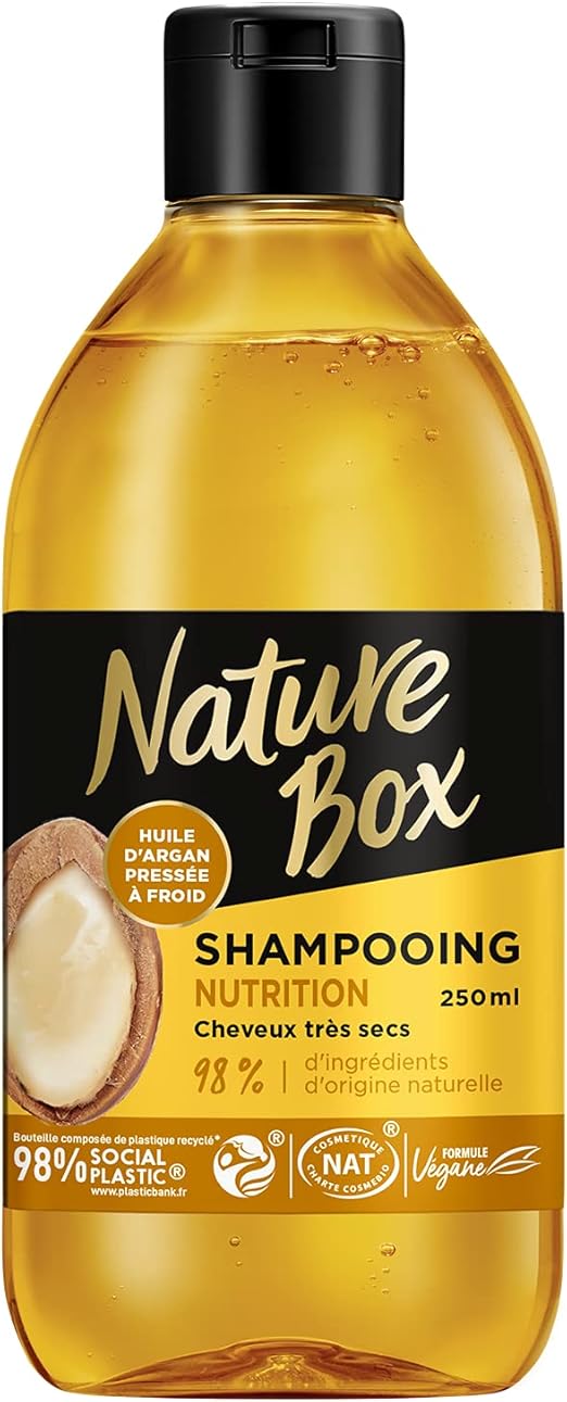 Nature Box - Shampoing Nutrition Argan - Cheveux très secs - Formule ...