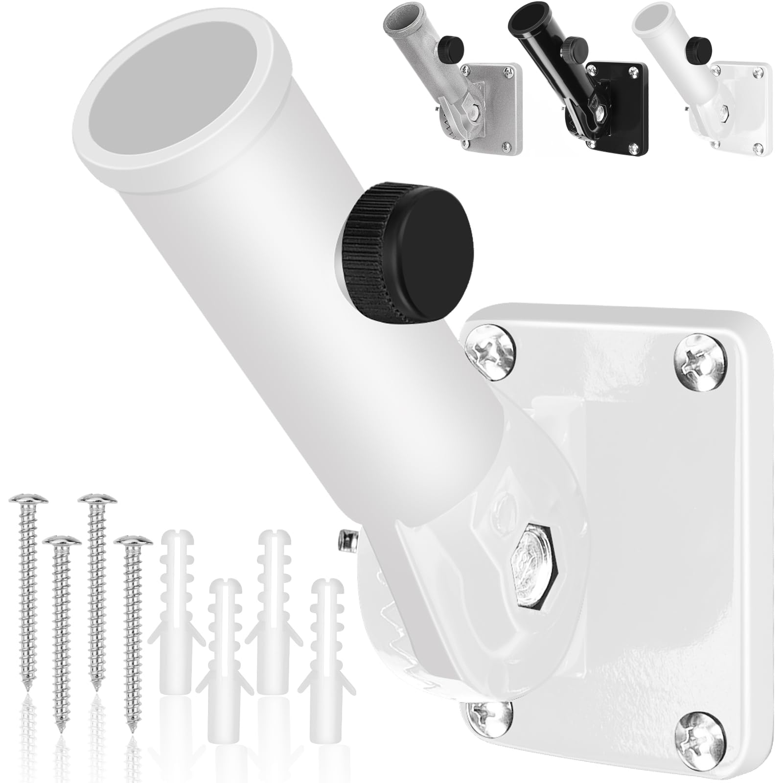 Amazon.com: Flag Pole Holder, Outside House Flag Pole Bracket, Heavy ...