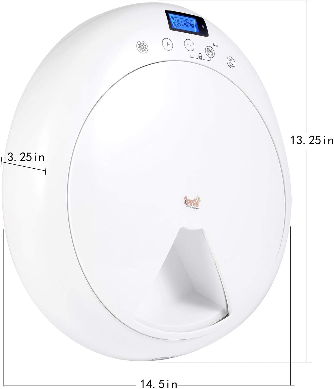 QPETS 6 Meals Automatic Pet Feeder with Timer and Barbados | Ubuy