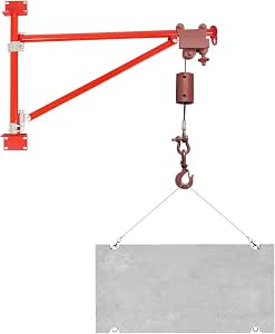 Amazon.com: Wall Mount Jib Crane, Heavy-Duty Crane Swing Arm with Pole ...