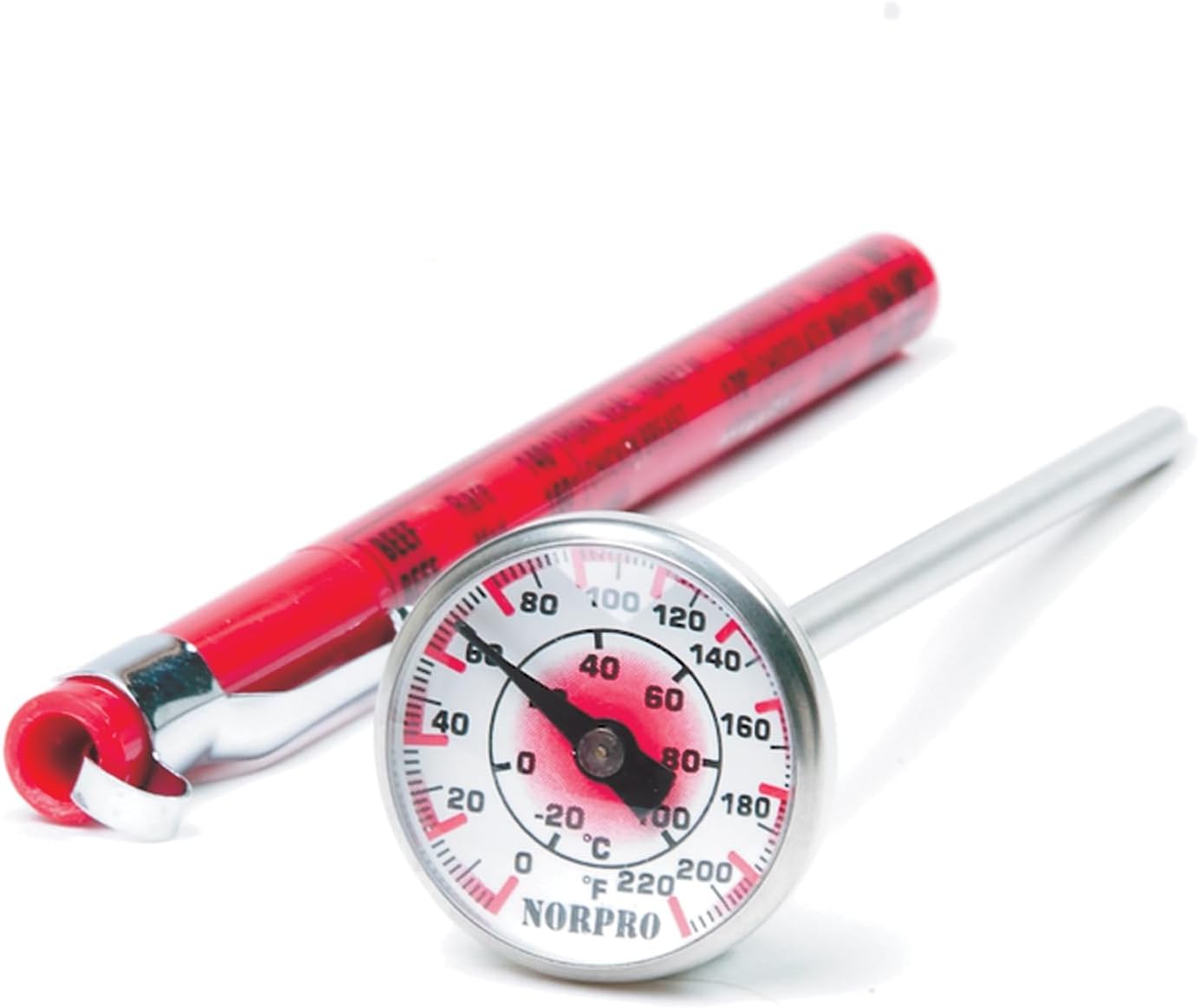 Amazon.com: Norpro Instant Read Thermometer, 1 EA, Red: Home & Kitchen
