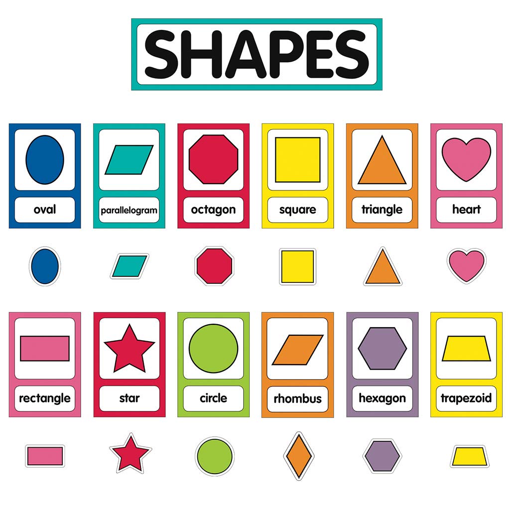 Just Teach Shape Cards Mini Bulletin Board Set: Ralbusky, Melanie ...
