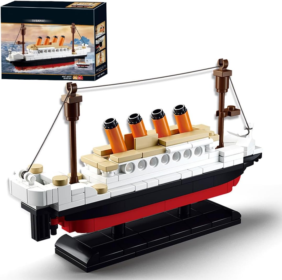 FULHOLPE Technic Titanic Model Building Block Set, 194Pcs Mini Cruise ...