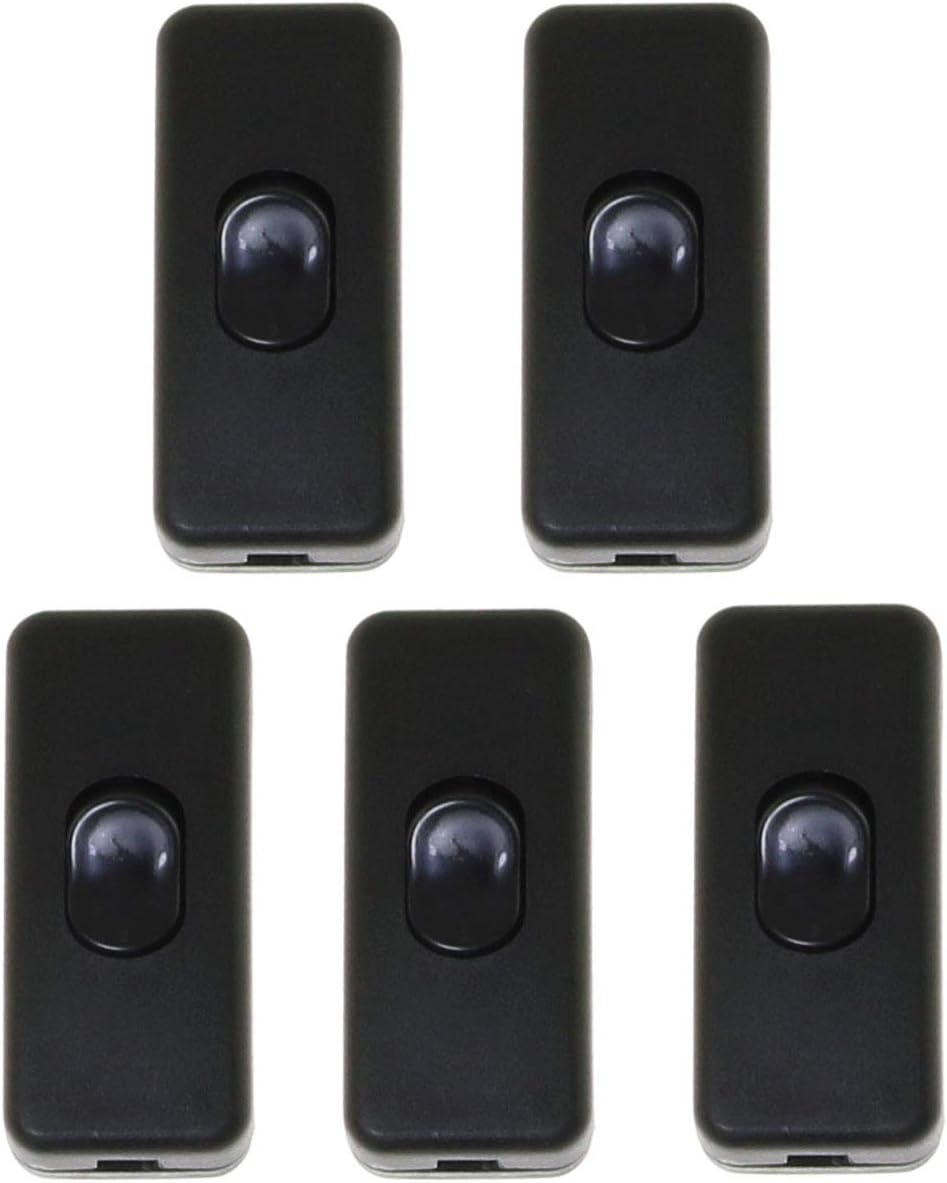 RuiLing 5-Pack Table Lamp Push Button Switches Bedroom Boat Halfway ...