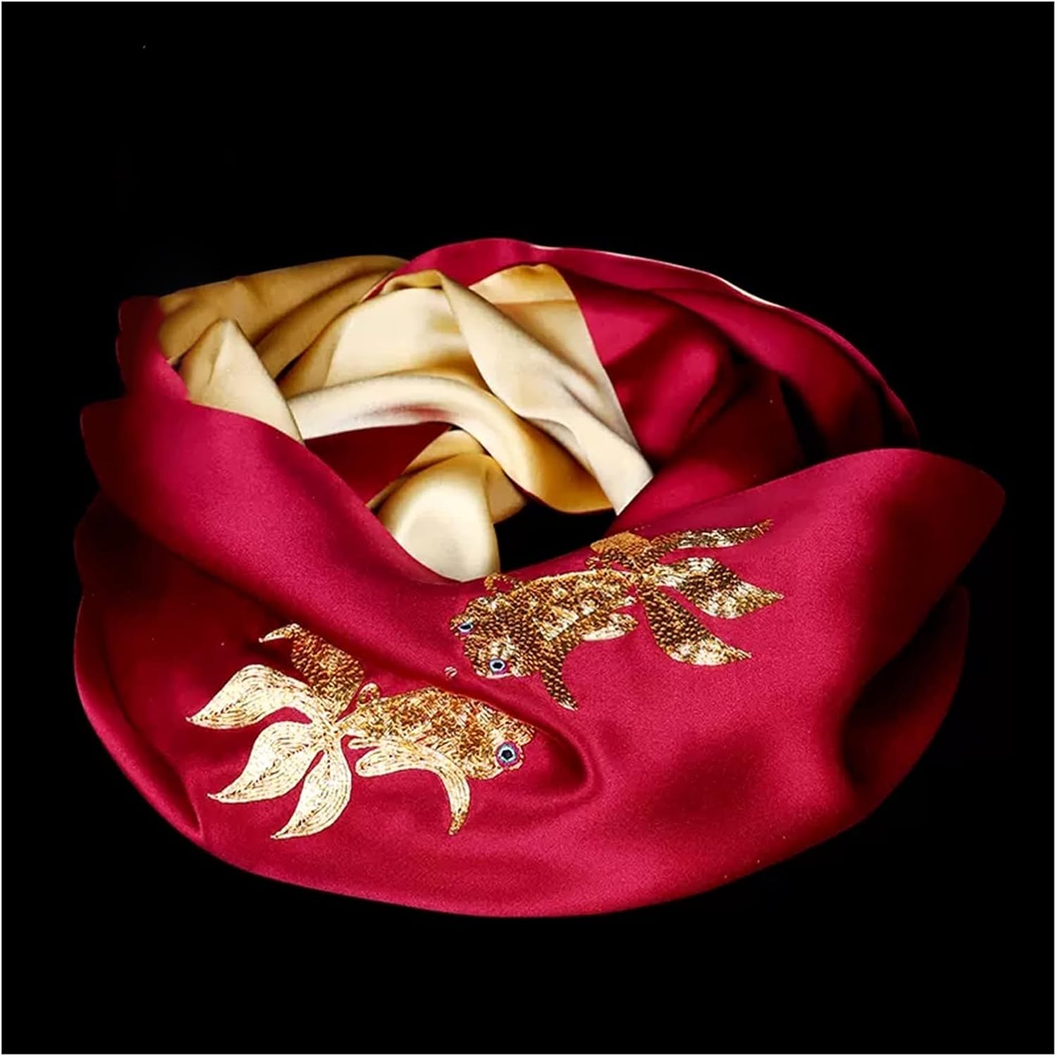 Amazon.com: N/A Su Embroidery Silk Scarf Scarf Embroidery Embroidery ...