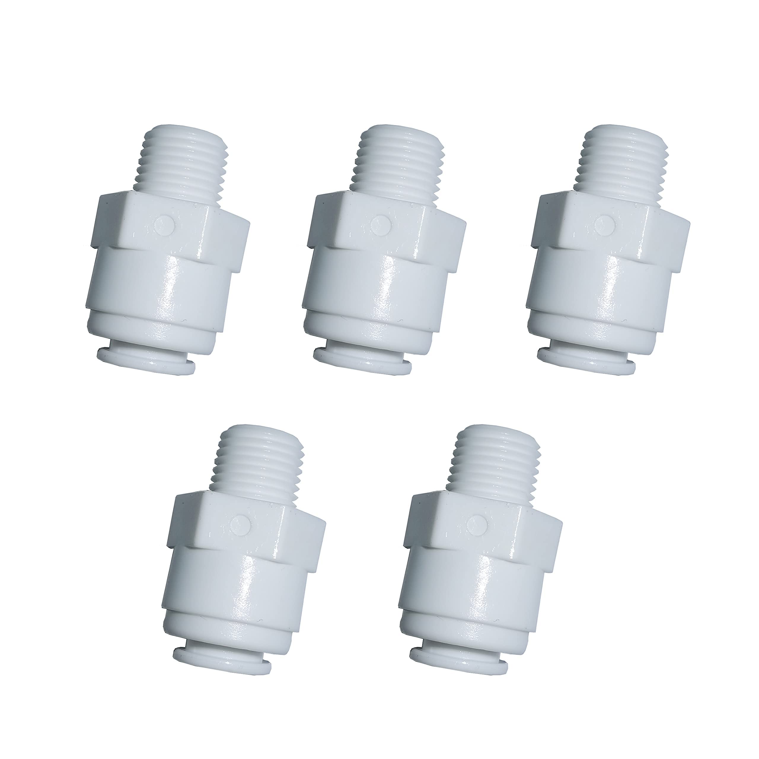 Snapklik.com : YZM Straight Male Thread Adapter 1/4" Male X 3/8" OD Tube Quick Connector