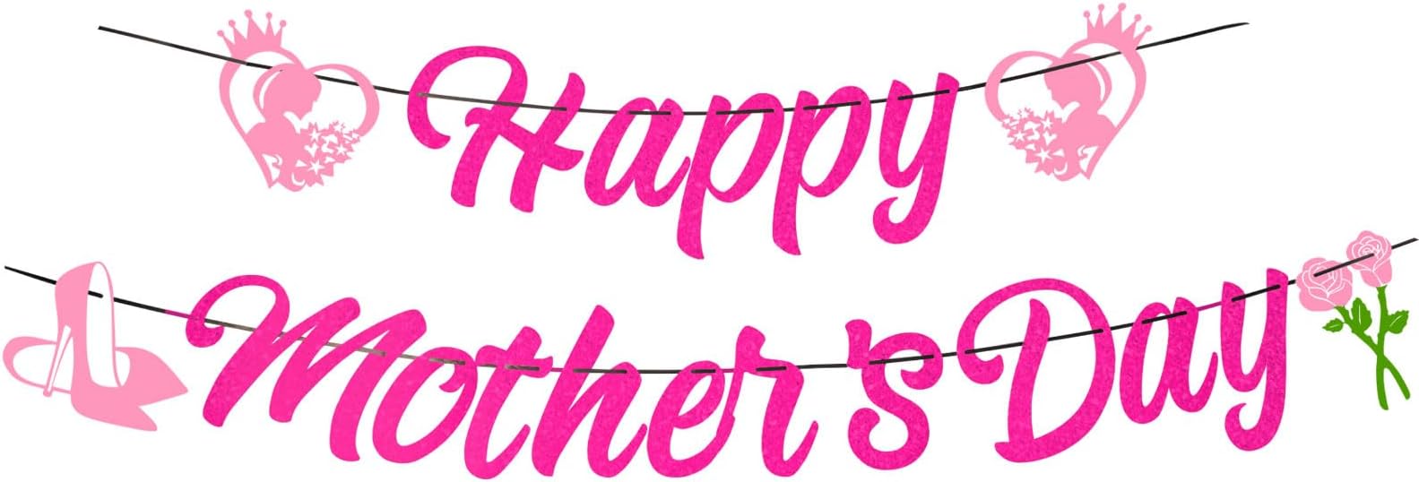 Amazon.com: Happy Mothers Day Decorations, Happy Mothers Day Banner ...
