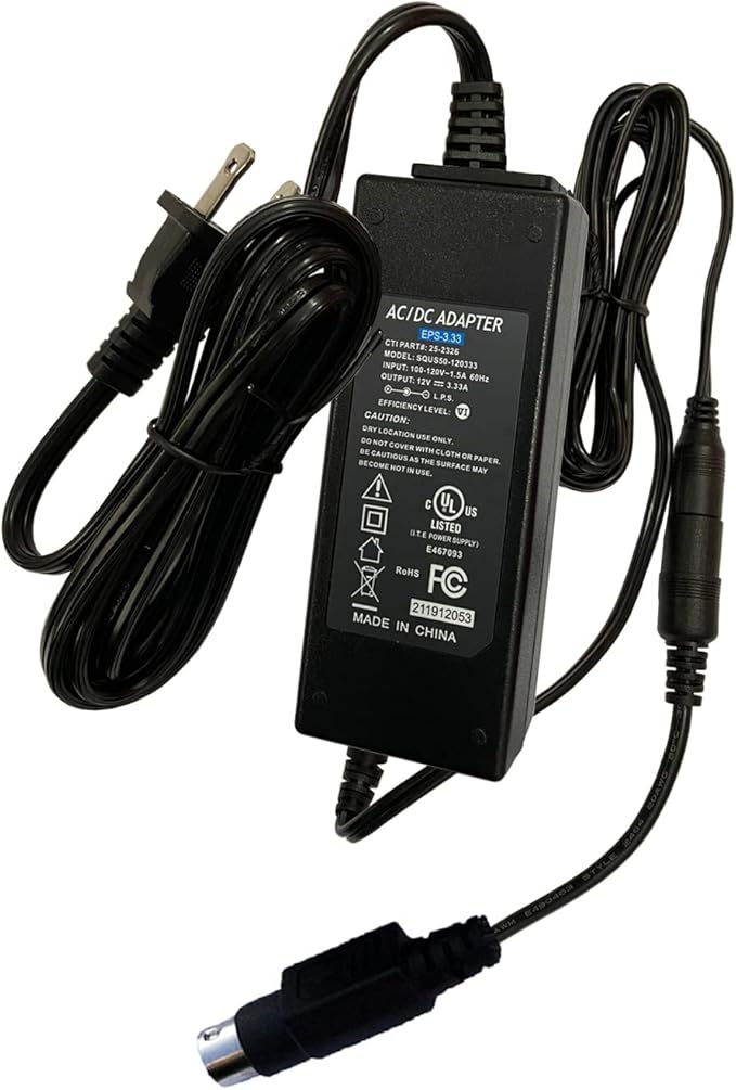 UpBright 4-Pin 12V 3.33A AC/DC Adapter Compatible with CWT KPL-040F ...