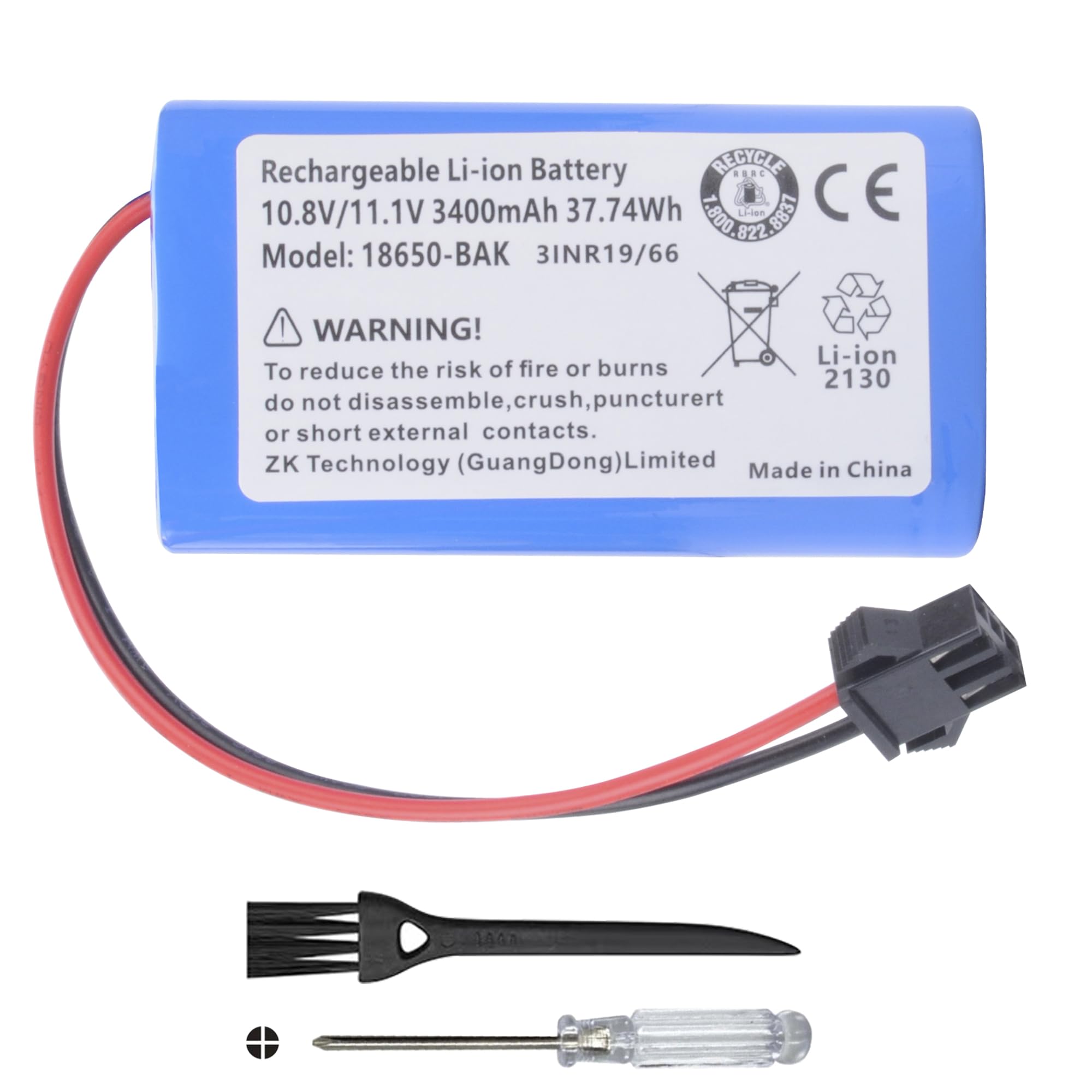 Amazon.com: CQCEO Replacement Battery Compatible with Vactidy T6 T7 T8 ...