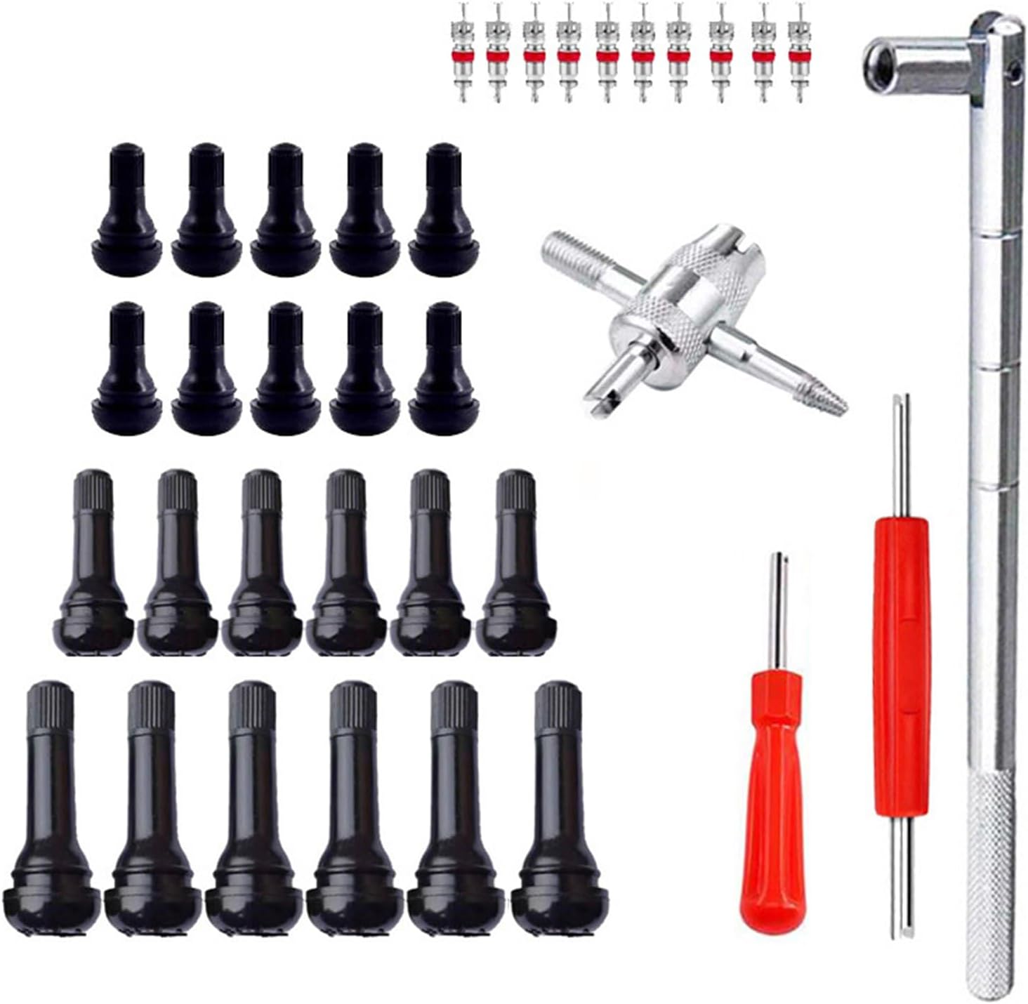 Amazon.com: ZBGUN 36 PCS Car Valve Stem Puller Installation Tool Set ...
