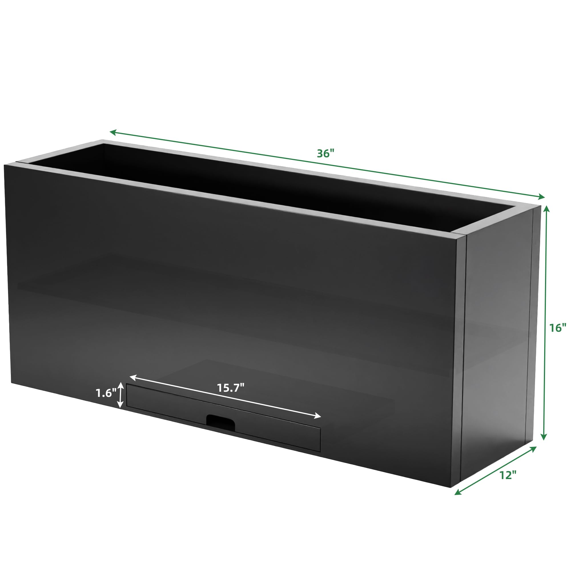 Galvanized Rectangular Planter Indoors Amazon.com : KOL Galvanized