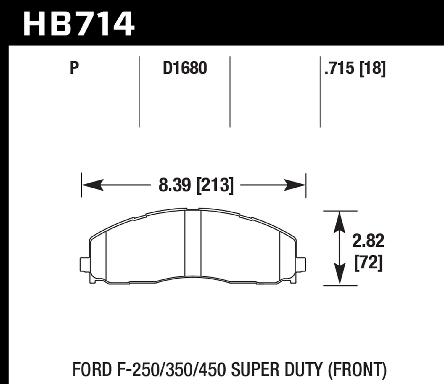 Snapklik.com : Performance HB714P715 Street Race Brake Pad