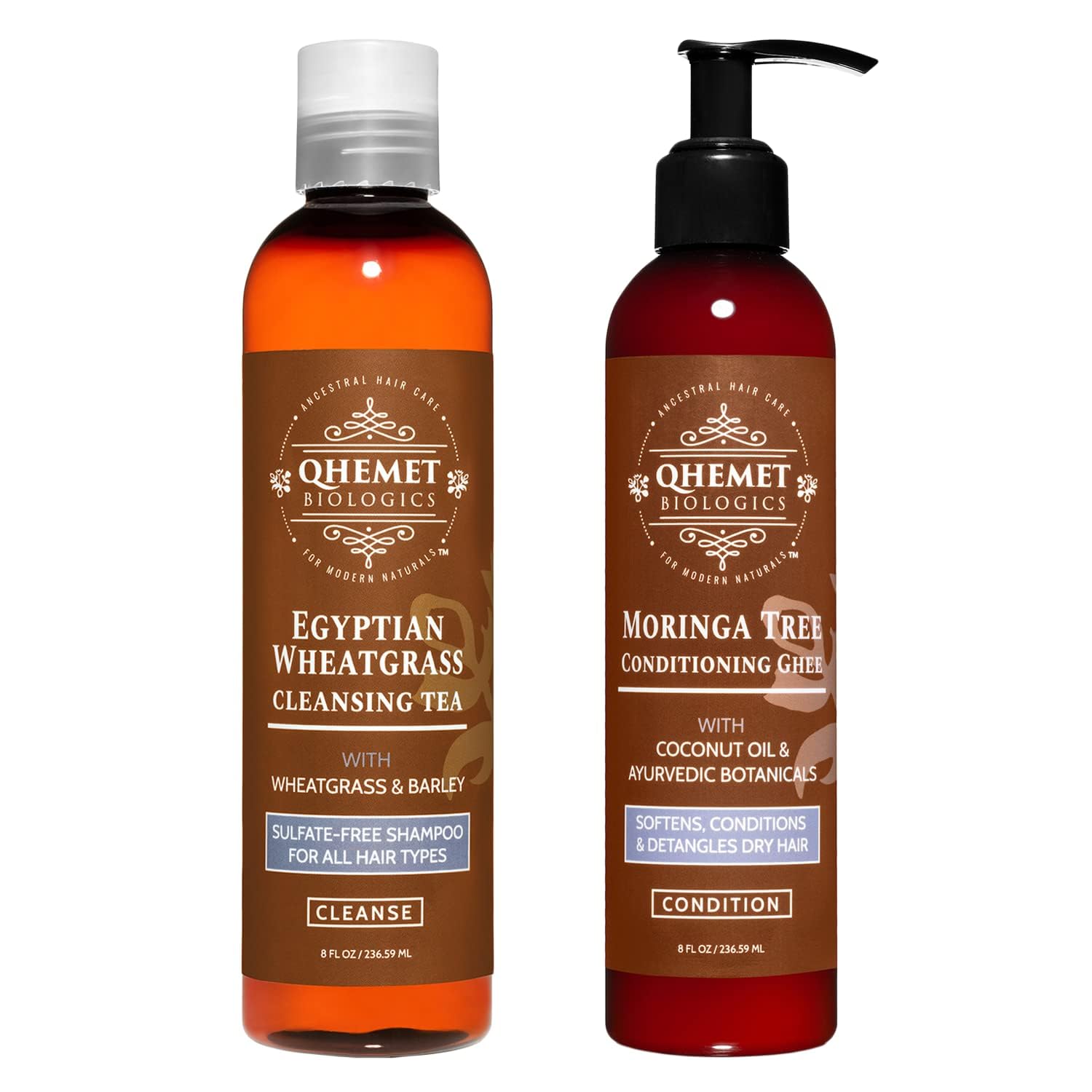 Amazon.com : Qhemet Biologics Cleanse & Condition Duo - Includes ...