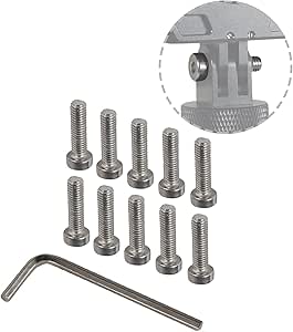 Amazon.com: 10PC M5 x 18mm Hex Button Head Cap Metric Screws Bolts ...