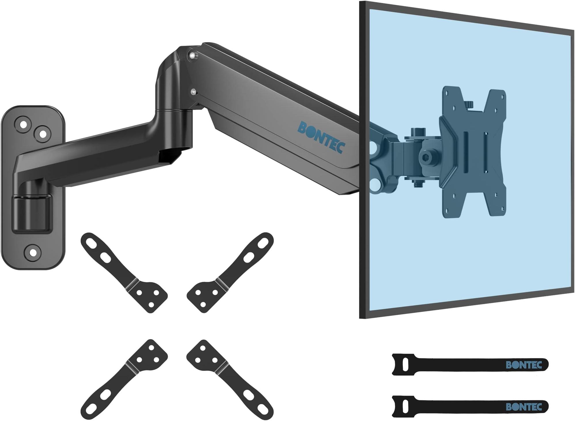 Amazon.com: Mount-It! Full Motion Computer Monitor Wall Mount ...
