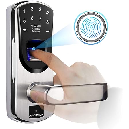 Amazon.com: Fingerprint Door Lock, ARDWOLF A10 Keyless Entry Smart ...