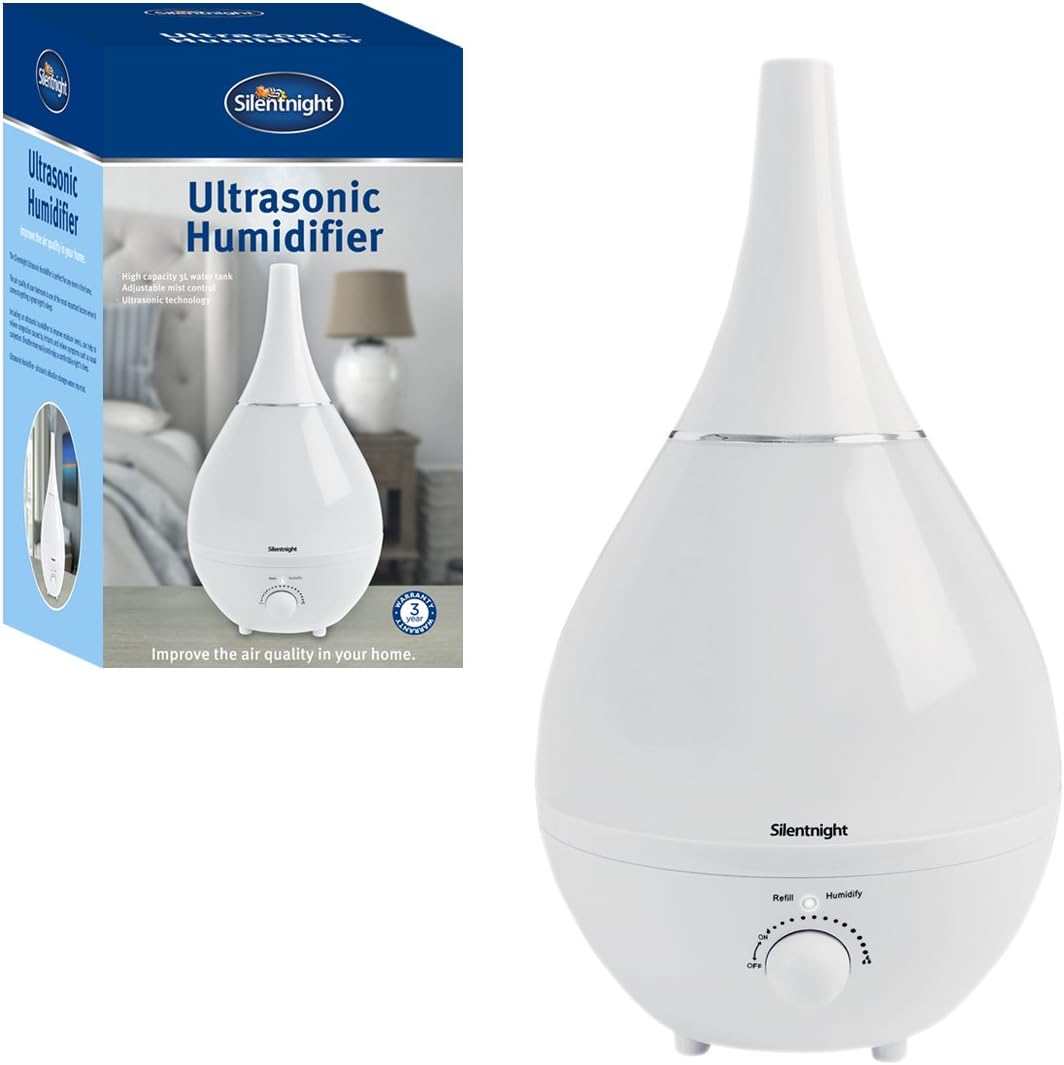 Silentnight 38640 Ultrasonic Air Humidifier with 3 Litre Tank and ...
