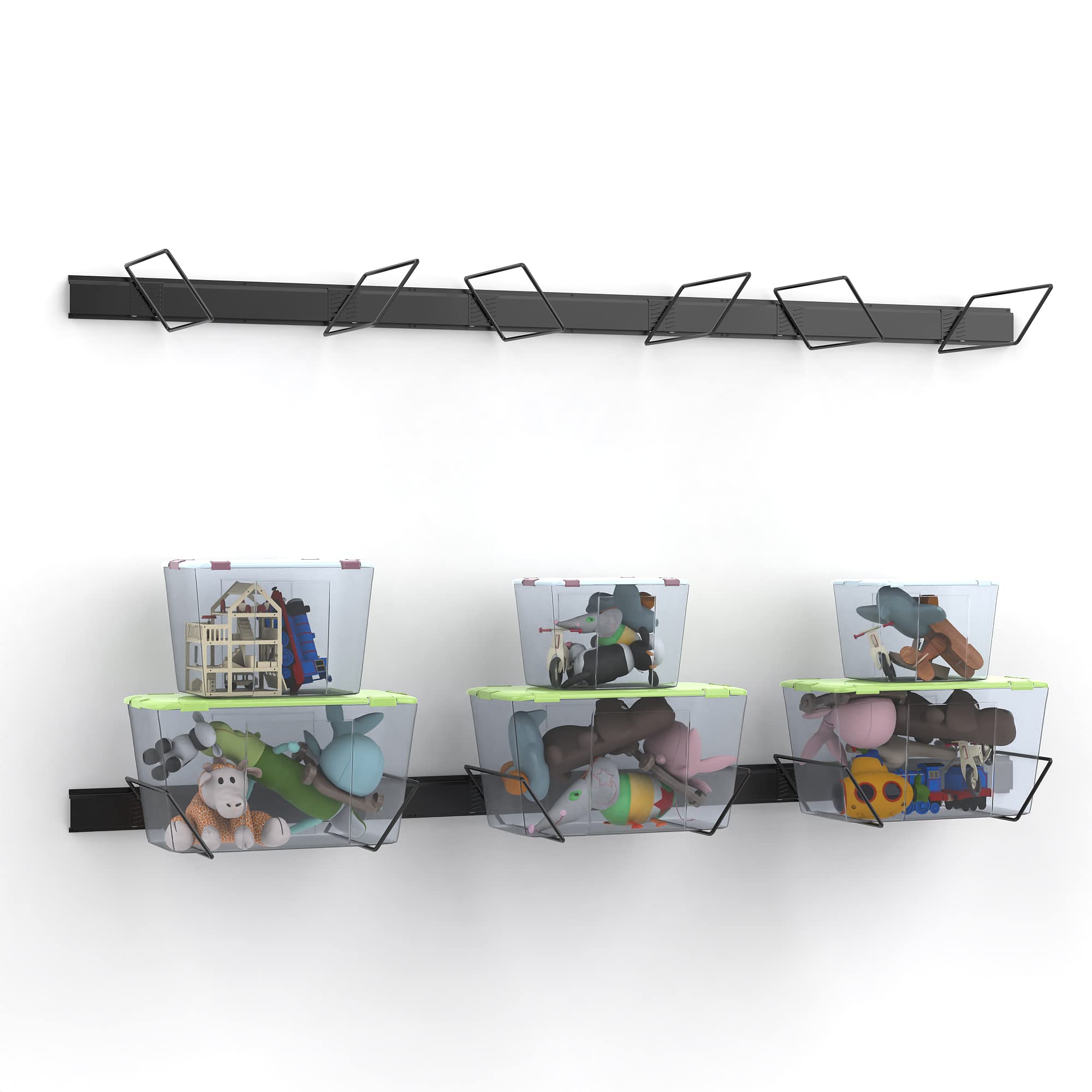Snapklik.com : Ultrawall 96" Wall Mounted Tote Storage Rack, Garage ...