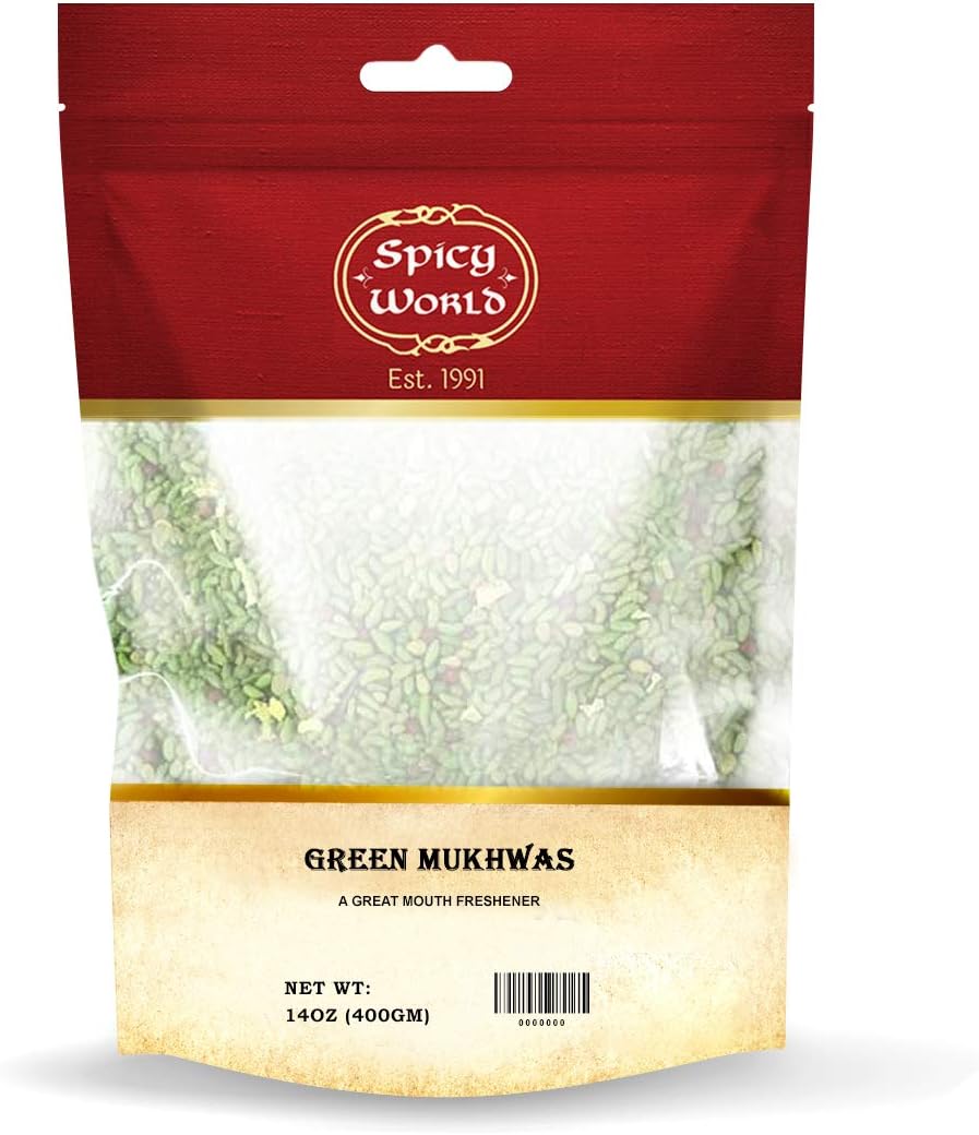 Amazon.com : Green Mukhwas 14 Oz - Indian Mouth Freshener Candy ...