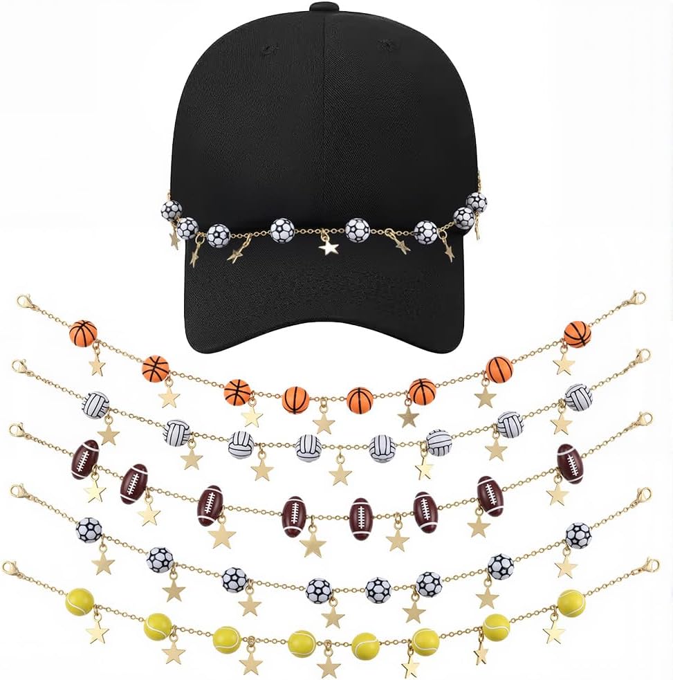 Amazon.com: SUNNYCLUE 1 Box 5 Styles Trucker Hat Brim Chain Hat Chains ...