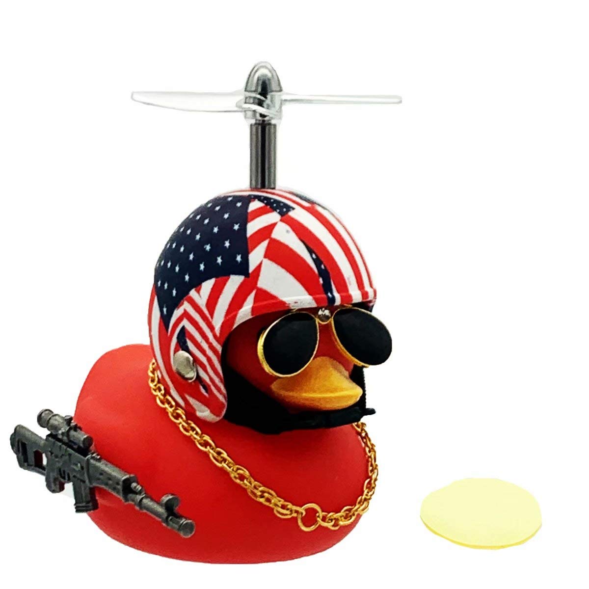 Buy exn Rubber Duck Car Dashboard Decoration Squeeze Toy Red Duck with ...