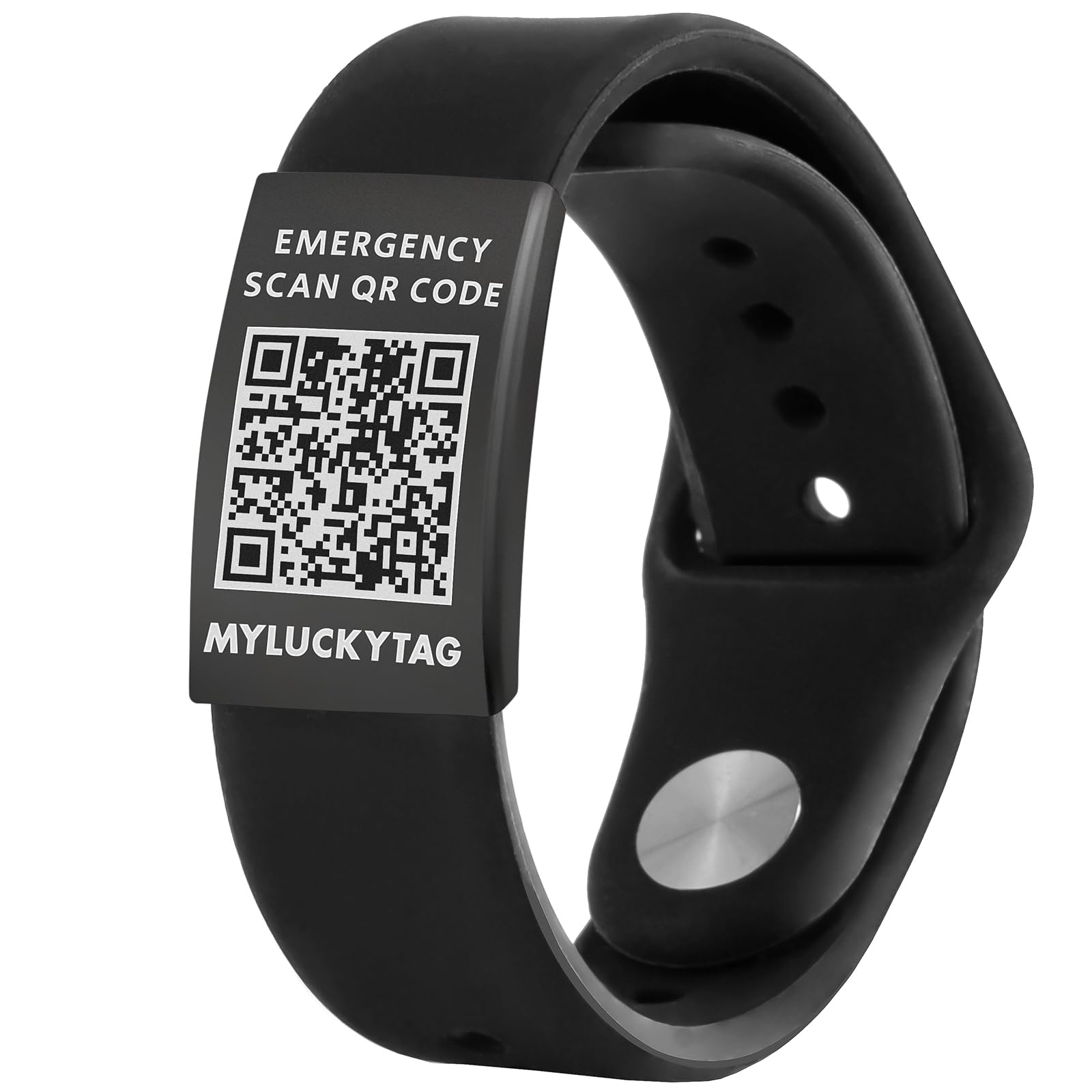 Amazon.com: MYLUCKYTAG QR Code Medical ID Bracelet - Medical Alert ...