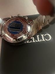 Amazon.com: Citizen Men's Thin Blue Line Watch Chronograph 200M WR Eco ...