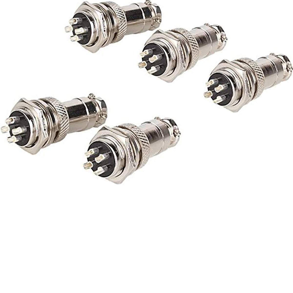 Buy Connector Plugs, 16mm 4 Pin Din Female/Male Aviation Wire Connector ...
