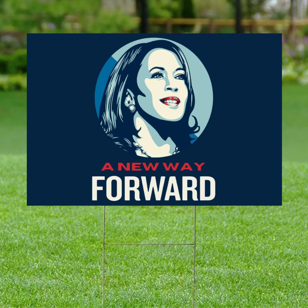 Amazon.com: A New Way Forward Harris 2024 Yard Sign - We're Not Going ...