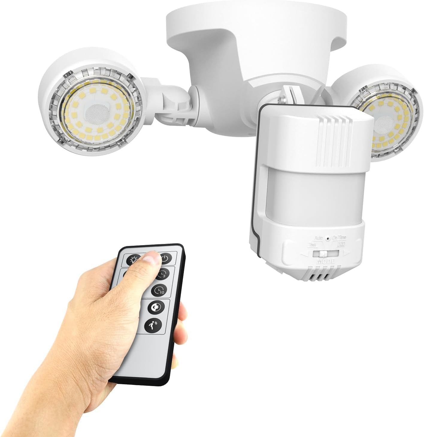 SANSI 25W 3000LM Motion Sensor Outdoor Security Lights with Remote ...