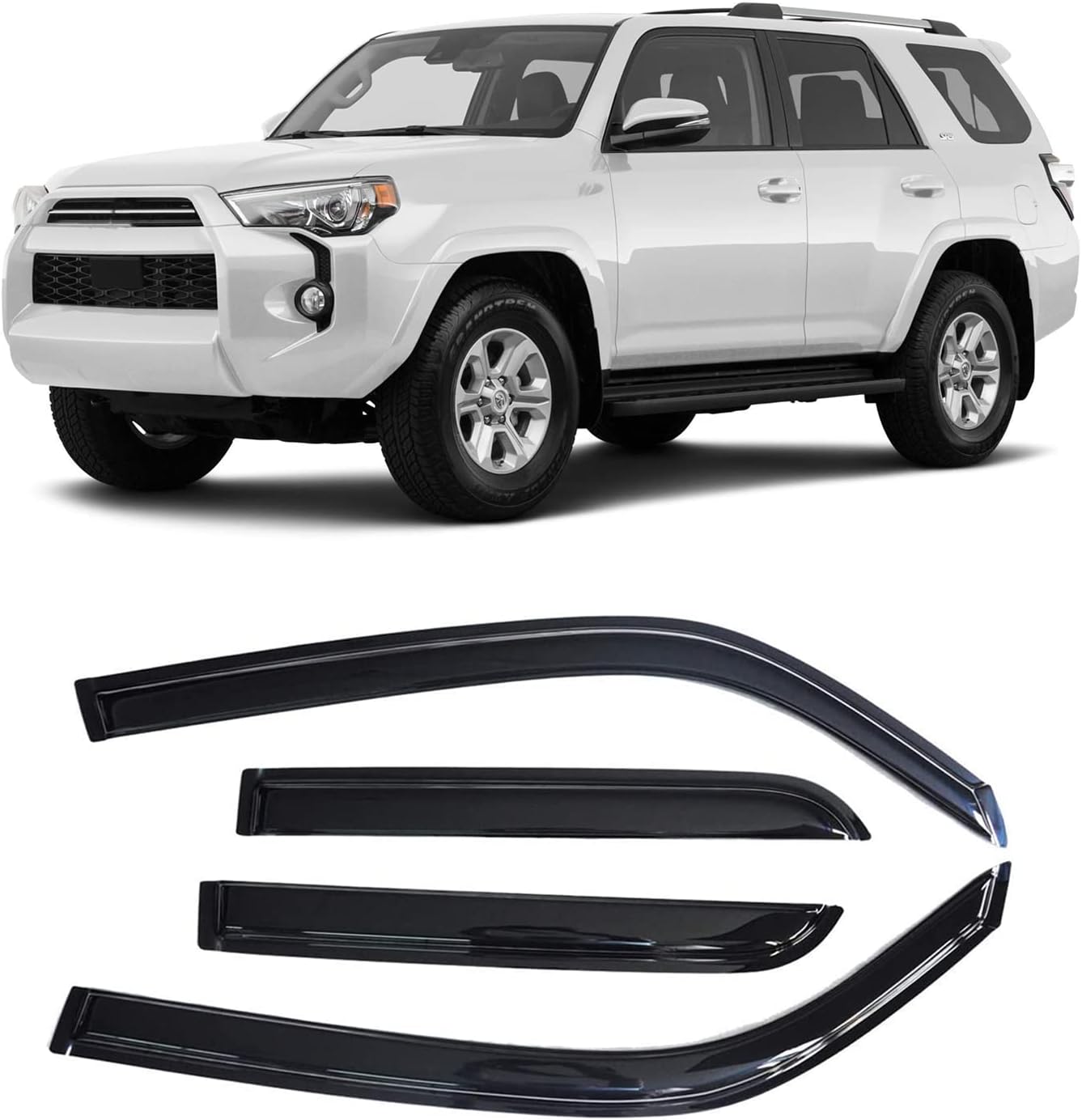 Amazon.com: AUTOTOP 4PCS Window Visors Deflectors Sun Rain Guards for ...