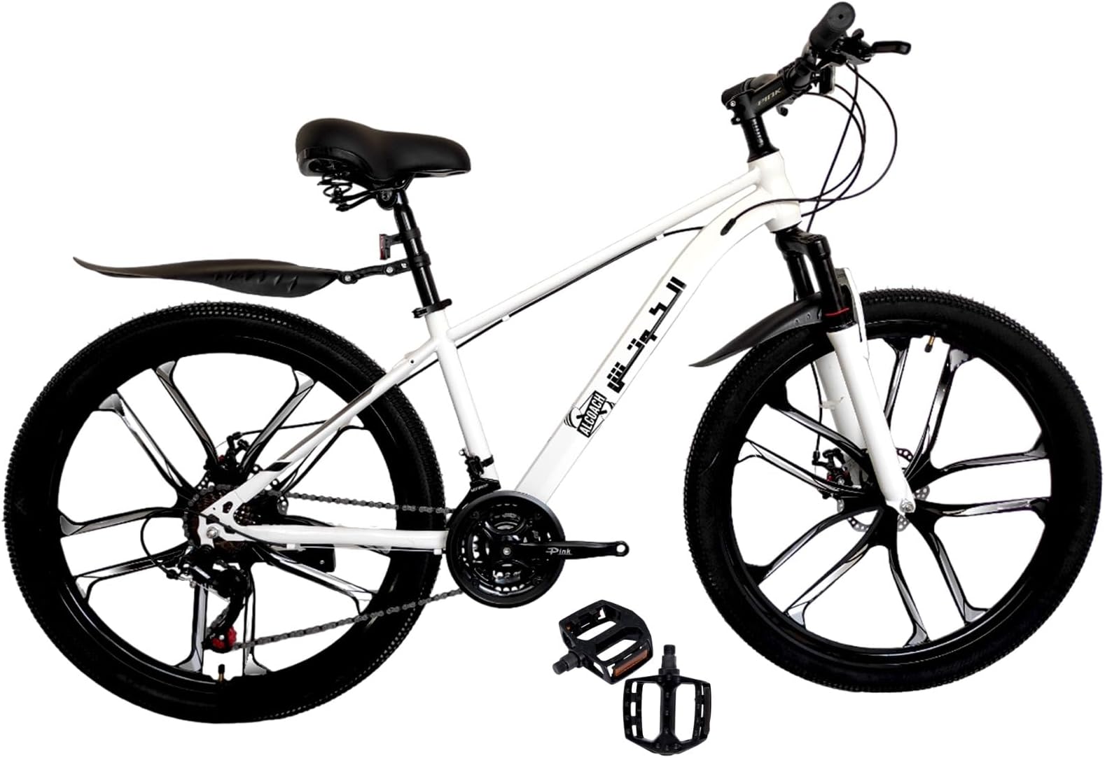 Mens and Women Fat Alloy Mountain Bike, 26-Inch Bicycle Wheels, Wide ...
