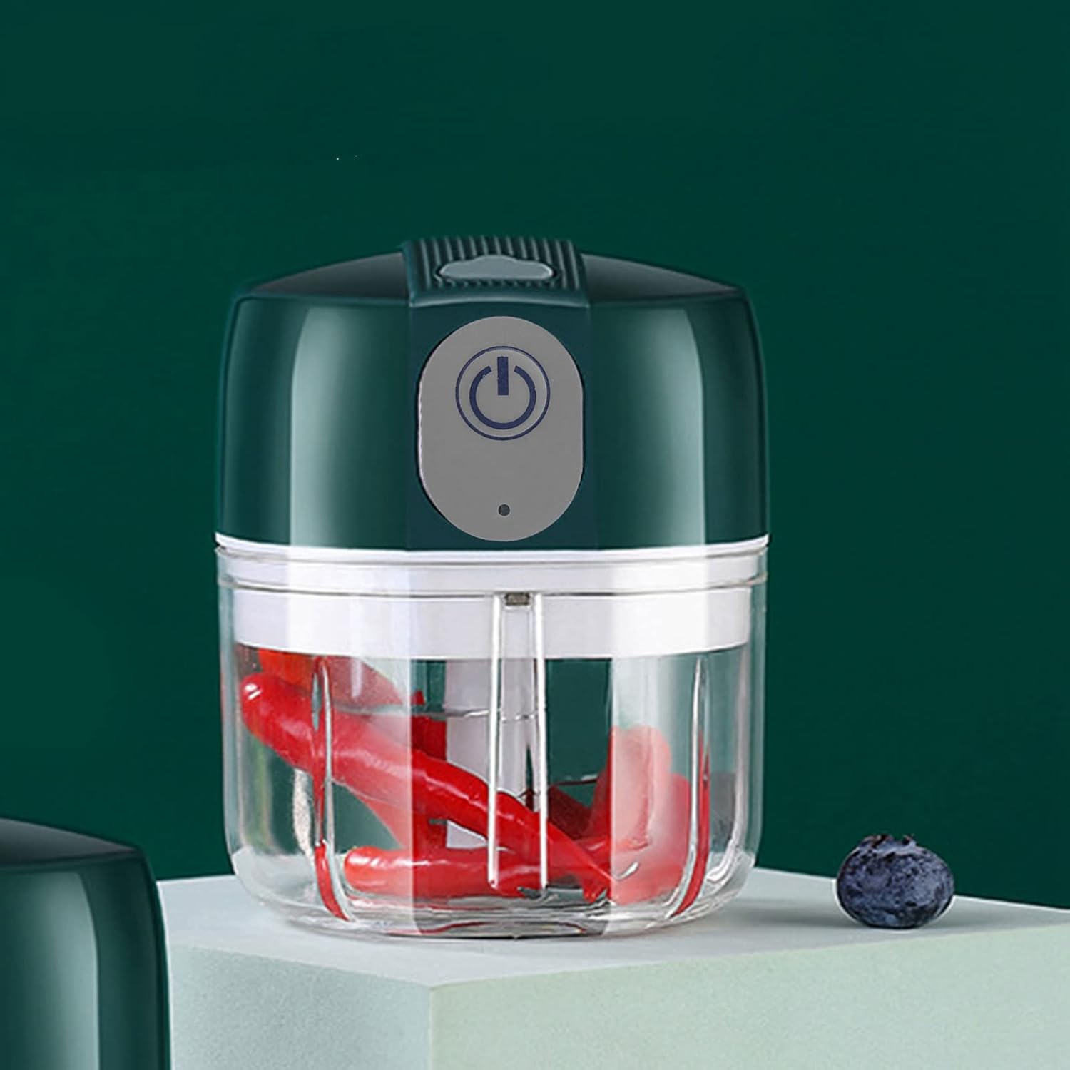 Electric Garlic Chopper, 250ML Garlic Chopper Mini with Stainless Steel ...