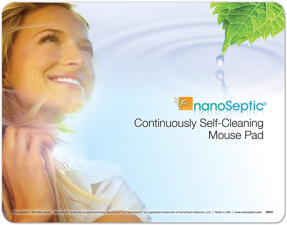 Self-Cleaning Ultra Durable 7 inch by 9 inch Mouse Pad by NanoSeptic ...