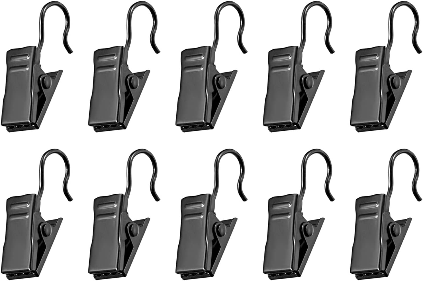Amazon.com: METALLIXITY Curtain Clips with S Hooks, (0.7 Inch) 10Pcs ...