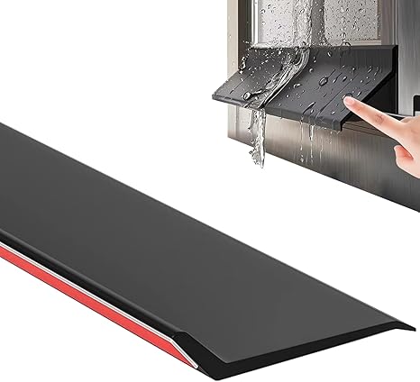 Amazon.com: Self-adhesive Door Rain Drip Guard, Rubber Drip Edge Roof ...