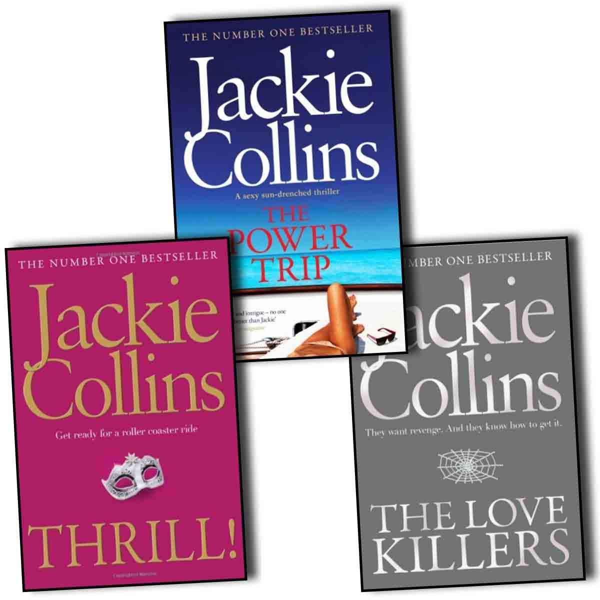 Jackie Collins 3 Books Collection Pack Set (The Power Trip, The Love ...