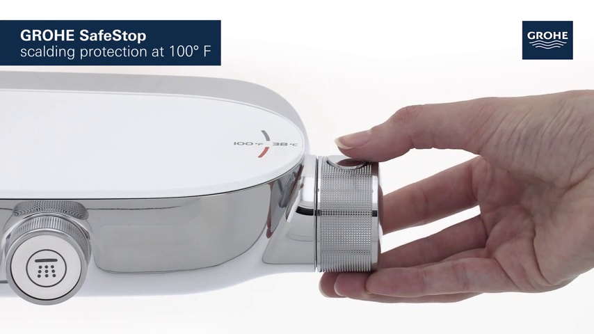 Watch Grohe 26379000 Smart Control Shower System with Exposed ...