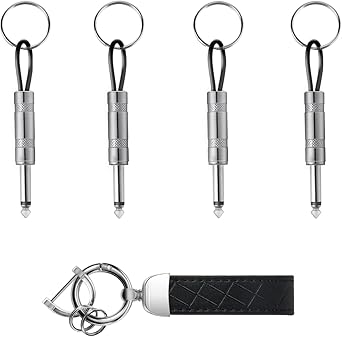 Donkiyana 4 Pcs Guitar Plug Keychains for Marshall Amp Keyhanger with ...