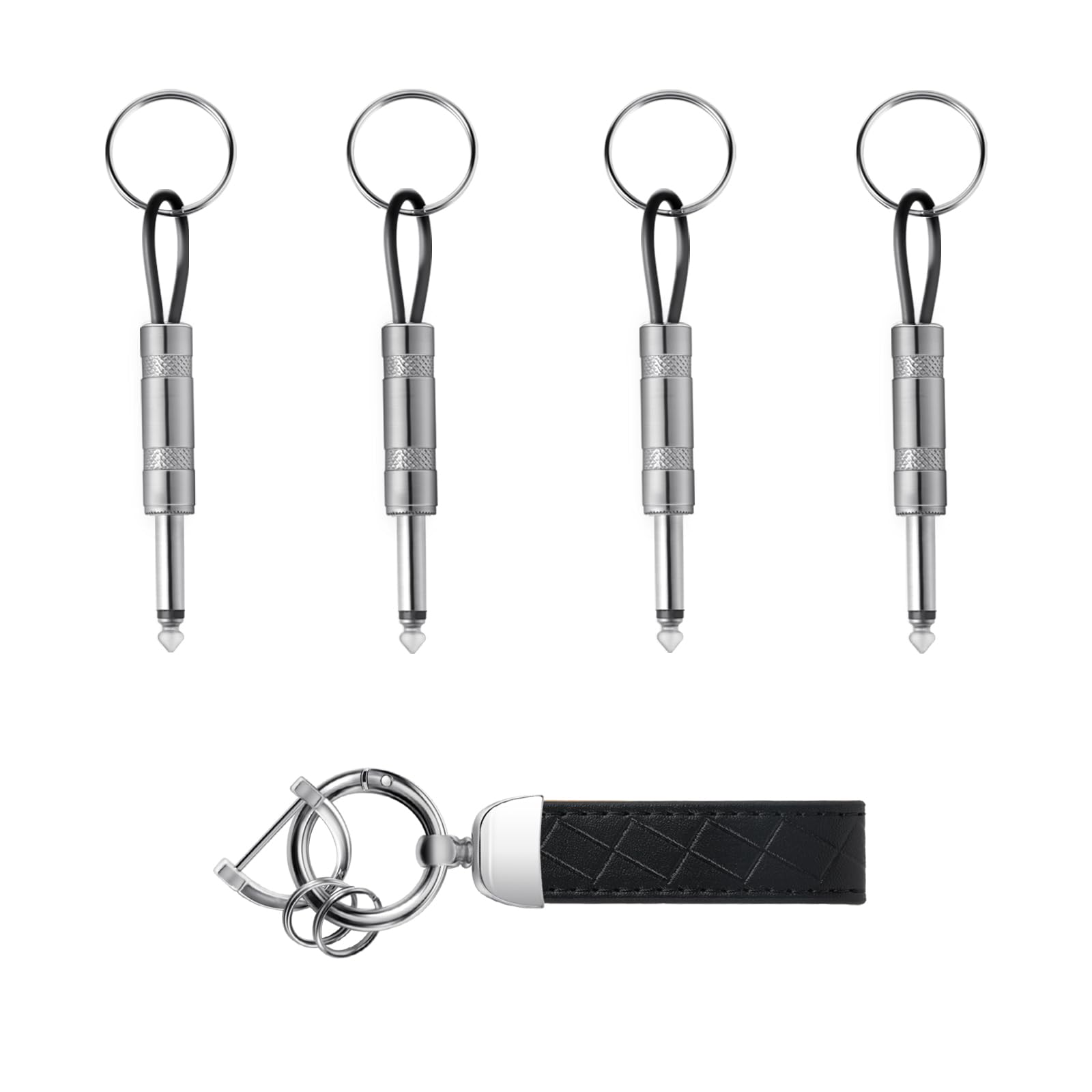 Donkiyana 4 Pcs Guitar Plug Keychains for Marshall Amp Keyhanger with ...