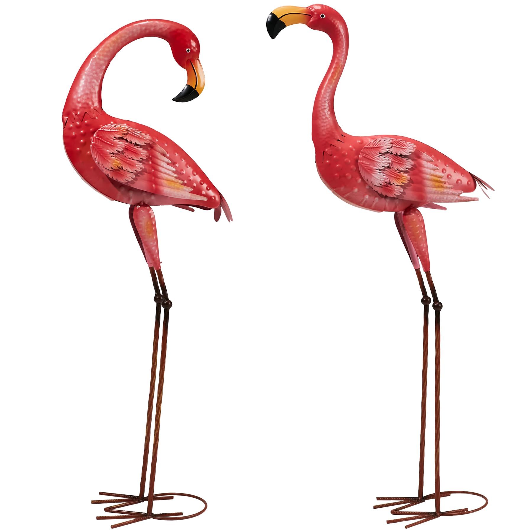 Amazon.com: anyperfect Metal Flamingo Garden Statue, 40" Tall Outdoor ...
