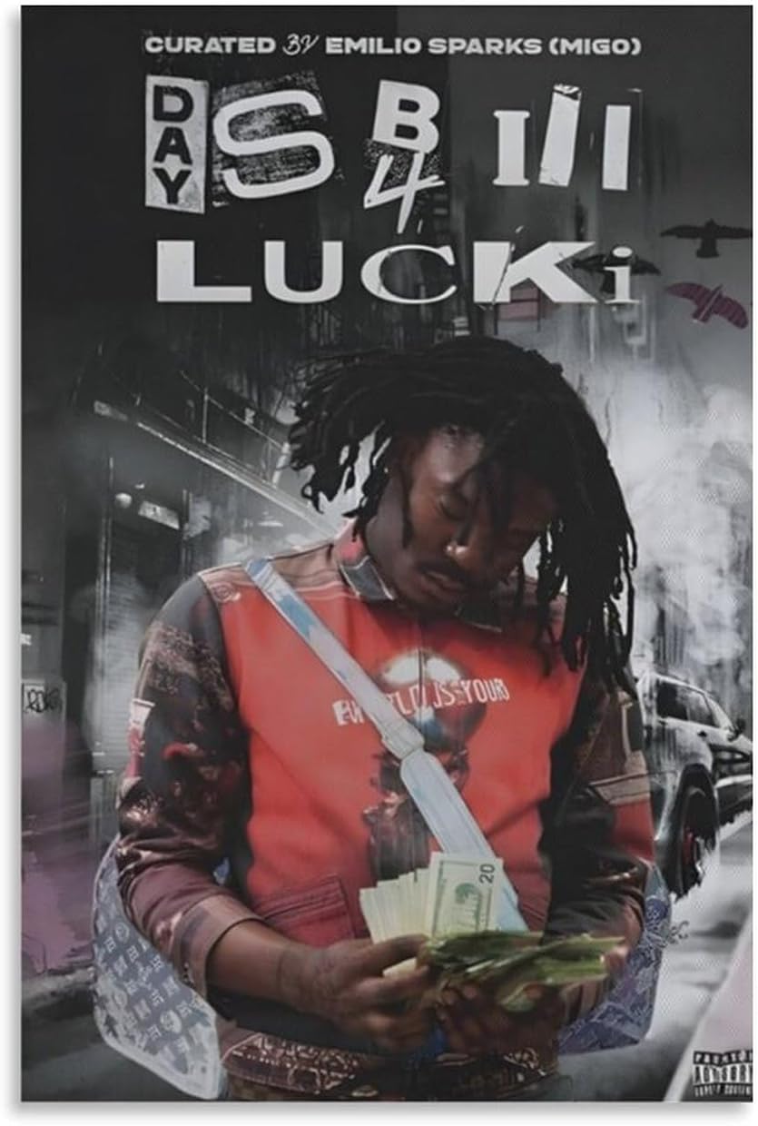 Amazon.com: Lucki Days B4 III Canvas Poster Bedroom Decoration ...