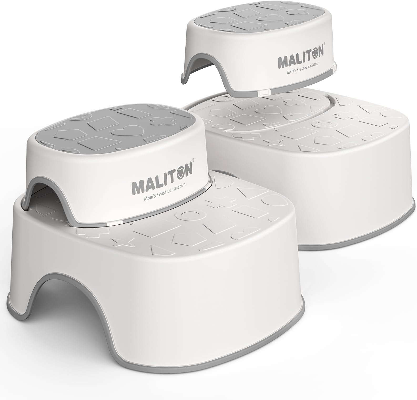 Amazon.com : Two Step Kids Step Stools - 2 Pack, Blue - Child, Toddler ...