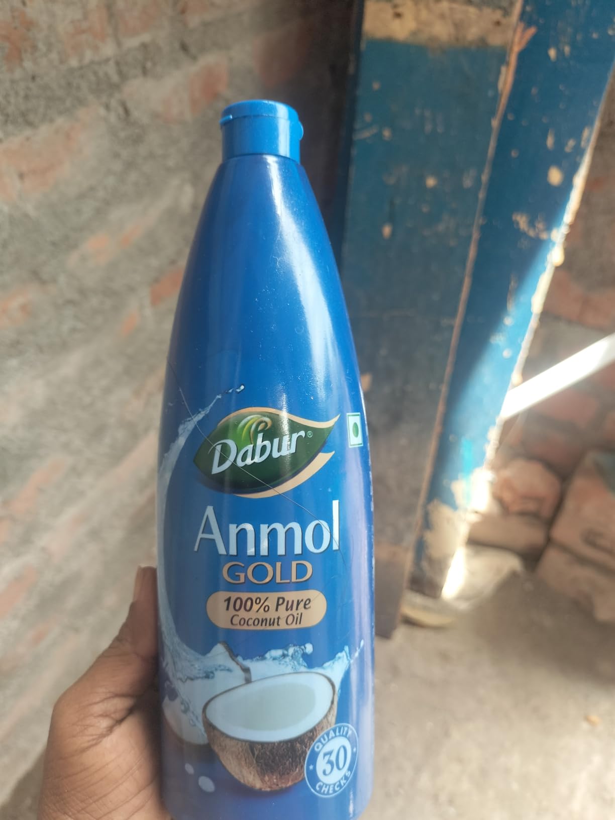 Dabur Anmol Gold 100% Pure Coconut Oil - 550ml | Natural | Nariyal Tel ...