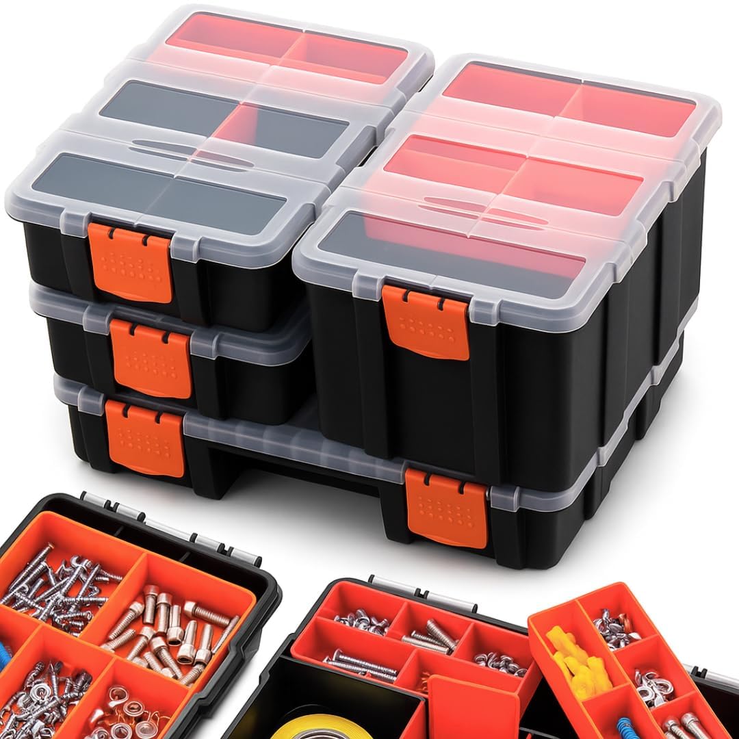 Snapklik.com : Andalus Tools Organizer Box, Small Parts Storage Multi ...