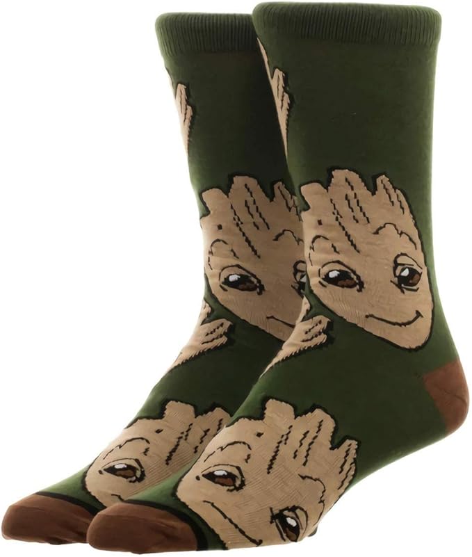 Amazon.com: Guardians of The Galaxy Groot Large All Over Print Crew Cut ...