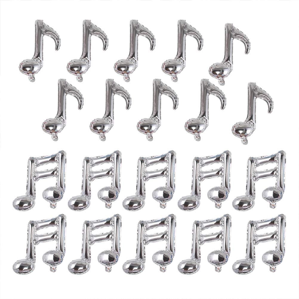 Amazon.com: Creaides 20pcs Music Note Balloons Mylar Foil Party ...